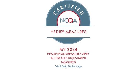 Vital Data Technology Achieves Ncqa Certification For Hedis® Measurement Year 2024