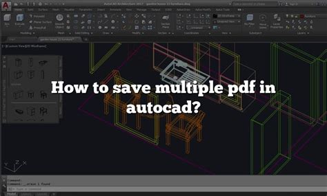 how to save multiple pdf in autocad