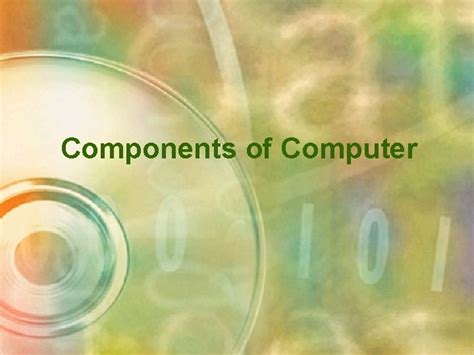 Components Of Computer Output The Data That Has