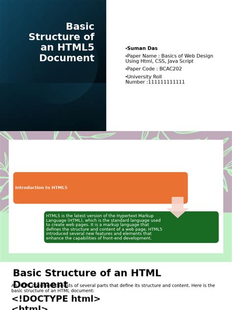 Basic HTML5 Structure | PDF