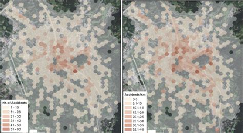 Spatial Pattern Of Accident Occurrences Absolute Number Of Accidents