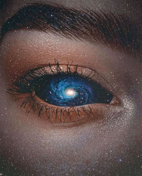 Olhos De Galáxia Arte Coração Arte Olho Poderes