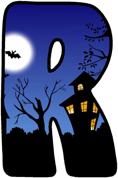 Letterr Spooky Letters Halloween Iii Halloween Clipart