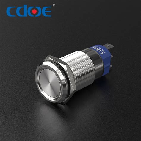 Concave Surface 19mm 22mm IP67 Waterproof Push Button On Off Switch HBDS1 D19C D22C 11 J Series