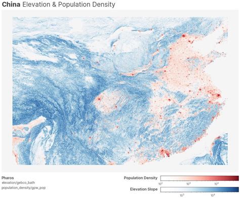Gridded Population Data Mapped Against High Res Maps On The Web