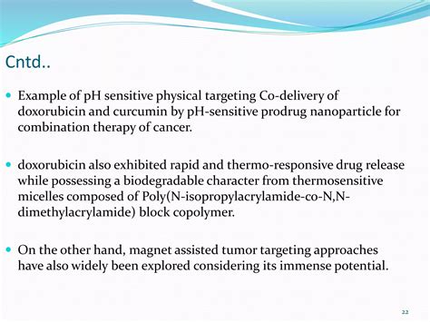 Tumor Targeting Drug Delivery Pptx