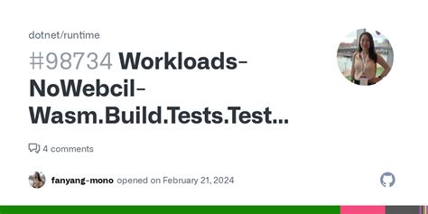 workloads nowebcil wasm build tests testappscenarios debugleveltests timeout · issue 98734
