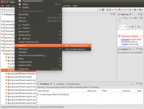 spark source code in eclipse ide