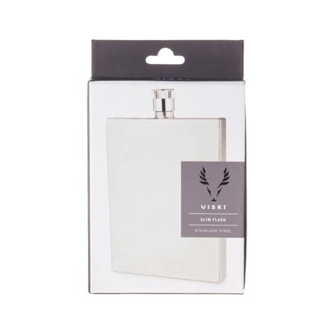 Viski Stainless Steel Slim Flask Devlins