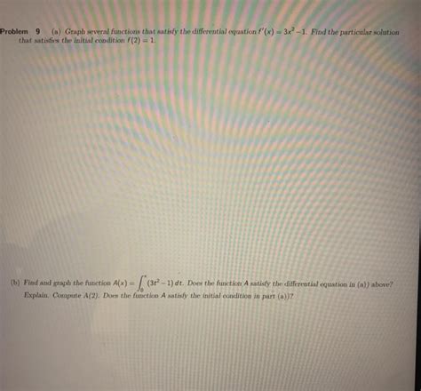 solved problem 9 a graph several functions that satisfy