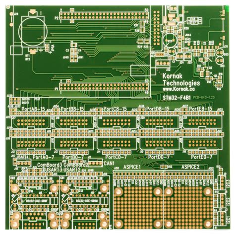 Pcb Stm32 F4b1 Stmicro Discovery F4 Baseboard Busboard Prototype Systems