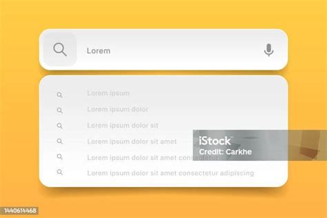 Ui Ux 디자인 및 웹 사이트에 대한 제안이 있는 검색 모음입니다 검색 주소 및 탐색 모음 아이콘입니다 웹 사이트에 대한 검색 양식 서식 파일 모음입니다 검색 엔진 웹