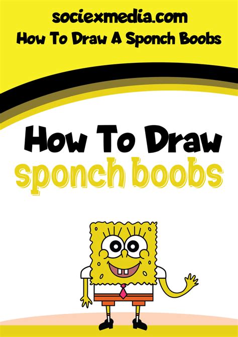 How To Draw Spongebob Easy Step By Step Digital Pdf Art Tutorial For
