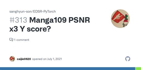 Manga109 Psnr X3 Y Score · Issue 313 · Sanghyun Sonedsr Pytorch · Github