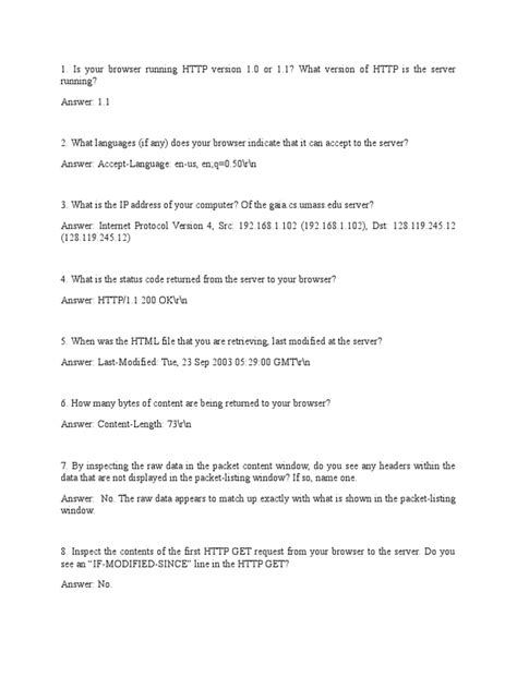Wireshark Assignment Pdf Hypertext Transfer Protocol Hypertext