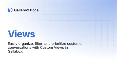 Views Gallabox Docs