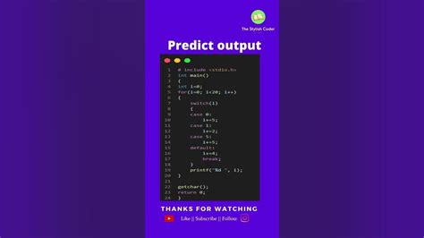 Predict Output Of Code The Stylish Coder Short 10 Youtube