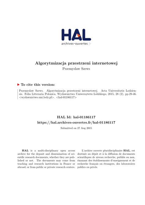 Pdf Algorithms Of The Web
