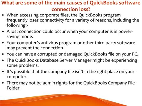 Ppt Quickbooks Connection Has Been Lost 2 Powerpoint Presentation Free Download Id 11774303