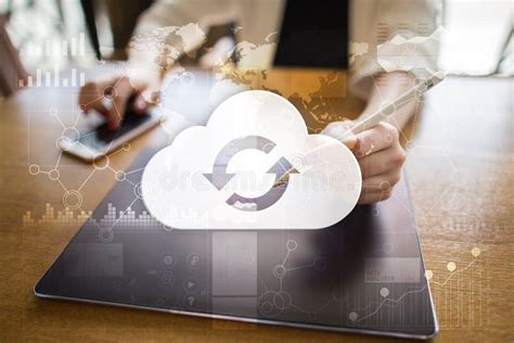 Cloud Technology Data Storage Networking And Internet Service Concept Stock Image Image Of