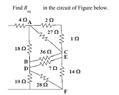 solved find r eq in the circuit of figure below 4ΩΑ 2 Ω 27