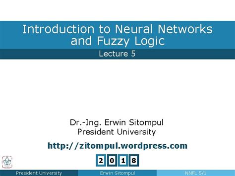 introduction to neural networks and fuzzy logic lecture