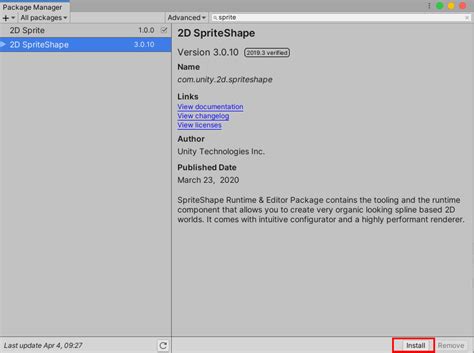 Working With Spriteshape Unity Learn