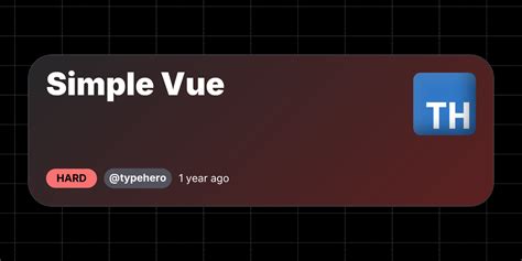 Simple Vue Typehero
