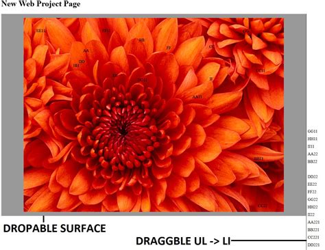 css jquery draggable and droppable with scroll on draggable ul