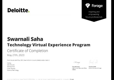 Technology Cybersecurity Deloitte Dataanalysis Experience Swarnali Saha