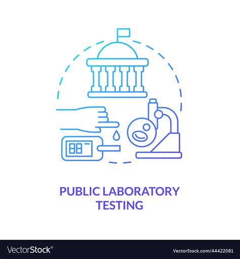 Laboratory Testing Blue Gradient Concept Icon Vector Image