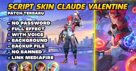 Script Skin Claude Valentine No Password Replace 4