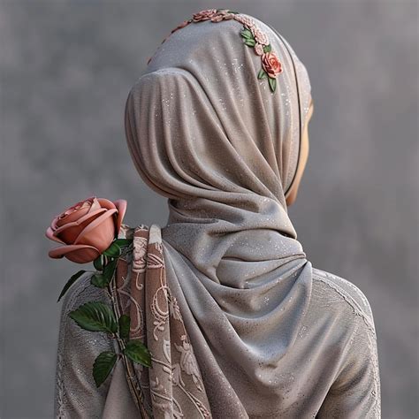 Premium Photo 3d Rendered Photos Of Girl In Stylish Hijab Holding A
