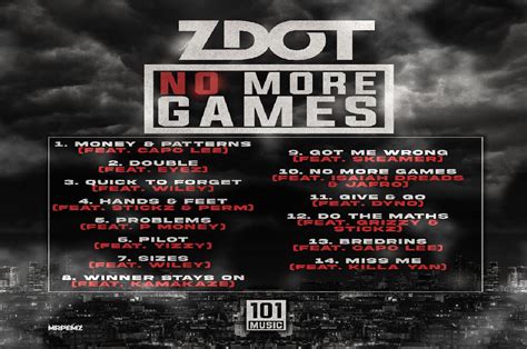 Release Zdot Plays ‘no More Games With Latest Album Release
