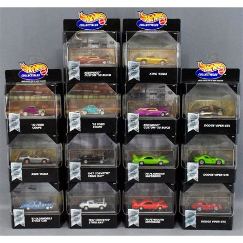 Sold Price Twelve 1998 Hot Wheels Collectibles Limited Edition Cars In