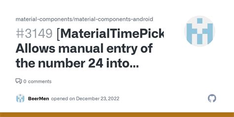 [materialtimepicker] allows manual entry of the number 24 into hours