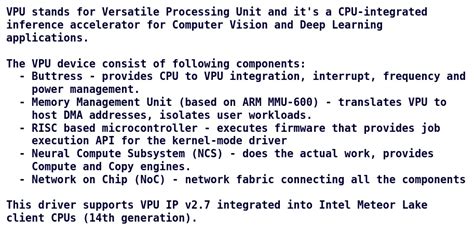 Intel Vpu Driver Adapted To Linux S New Accelerator Framework Phoronix