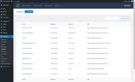 Autolinks Manager Auto Link Plugin For WordPress