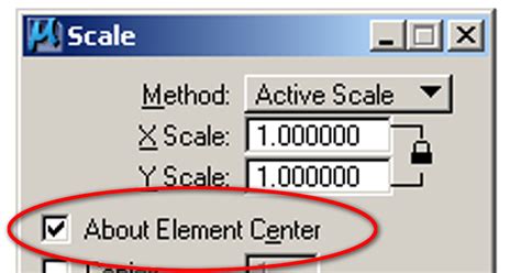 cad lisp and tips tip scale about element center