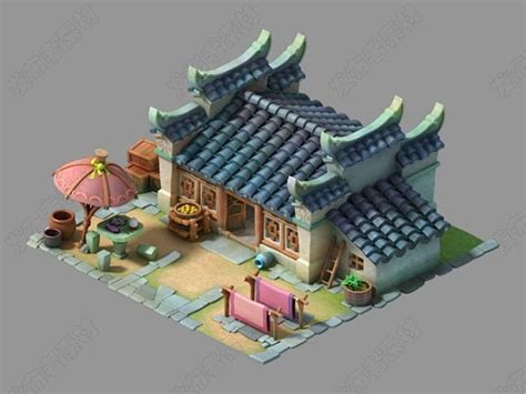 maya 3dmax zbrush unity c4d模型62个三维古代场景建筑房子素材 淘宝网 花瓣网