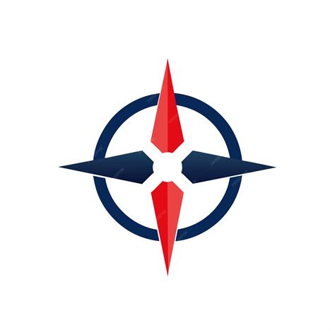 Premium Vector Compass Navigation Icon Vector Illustration Flat Design
