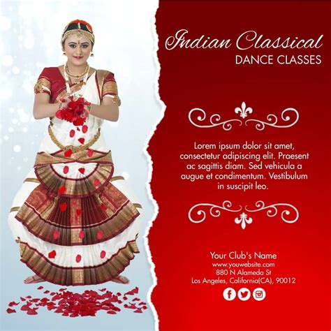 Copy Of Indian Classical Dance Classes Postermywall