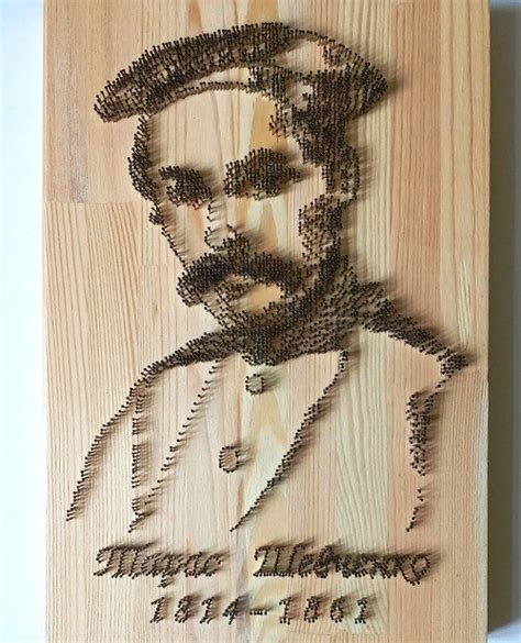 Музею “Кобзаря” подарували портрет Шевченка виконаний із цвяхів Читайте на Ukr Net