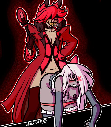 Rule 34 Alastor Hazbin Hotel Ambiguous Penetration Black Hair Blush