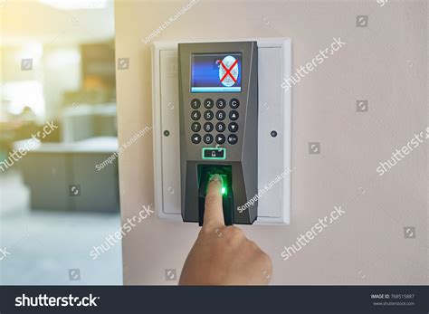 Man Woman Fingerprint Scan Access Digital Stock Photo Shutterstock
