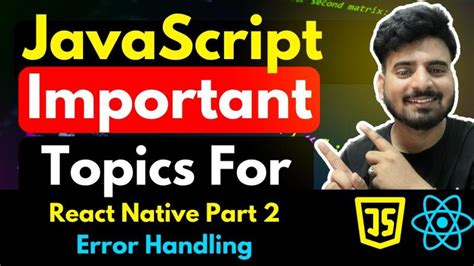 Important Javascript Topics For React Native Error Handling 🔥 Engineer Codewala Gaurav