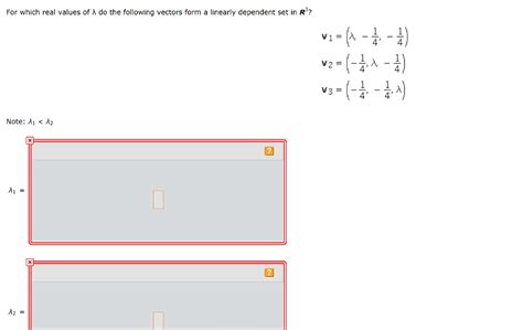 Solved For Which Real Values Of Lambda Do The Following