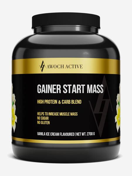 Гейнер Awochactive Gainer Start Mass 2700г, вкус: ванильное мороженое ...