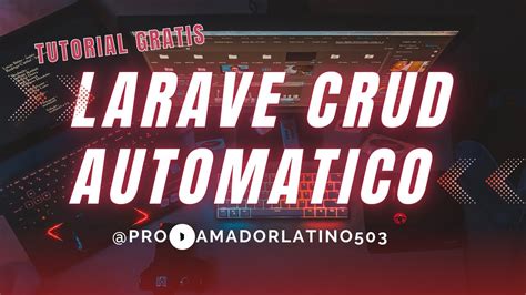 Laravel Crud Instalación Adminlte 3 Youtube