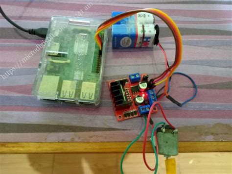 Interfacing Dc Motor And Control With Raspberry Pi